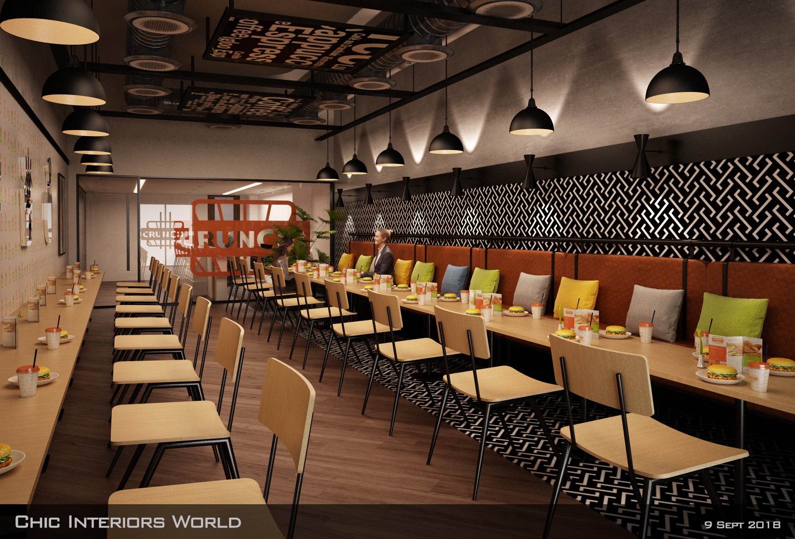 Crunch | Modern Restaurant Interior Decorators Riyadh